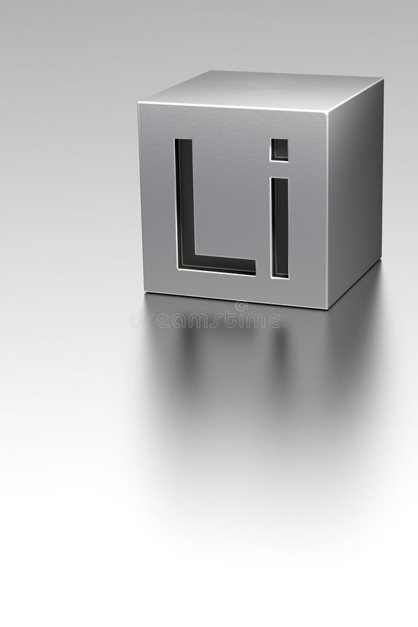 Lithium Cube Li Sign Lithium Plane Stock Illustrations – 1 Lithium Cube ...