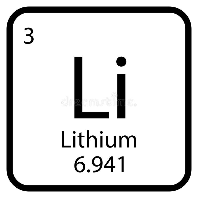 Lithium icon vektor stock illustration. Illustration of sign - 299488242