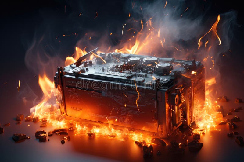 Dangerous Lithium-ion Batteries. Over-charging Risk. Spontaneous ...