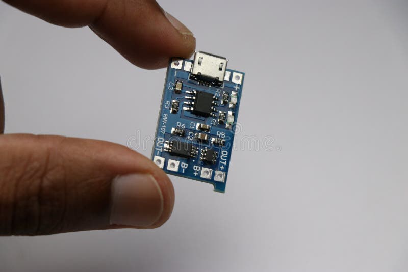 Lithium Ion Battery Charger Module. TP 4056 Charger Module Stock Photo ...