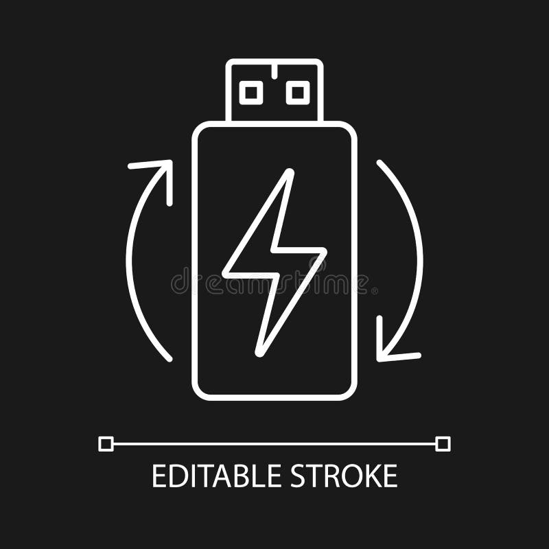 Rechargeable Lithium Ion Battery RGB Color Manual Label Icon for Dark ...