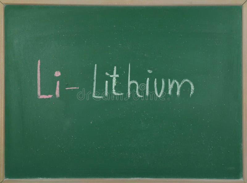 Lithium sign. stock image. Image of poster, document - 216267863