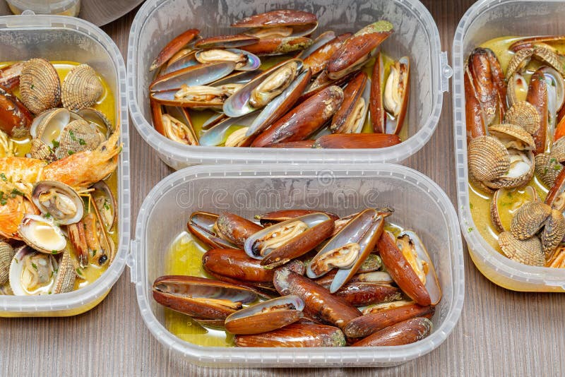 Lithophaga Dates stock image. Image of cooked, shells - 202809877