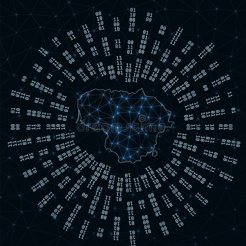 Digital Lithuania logo. stock vector. Illustration of internet - 180290581