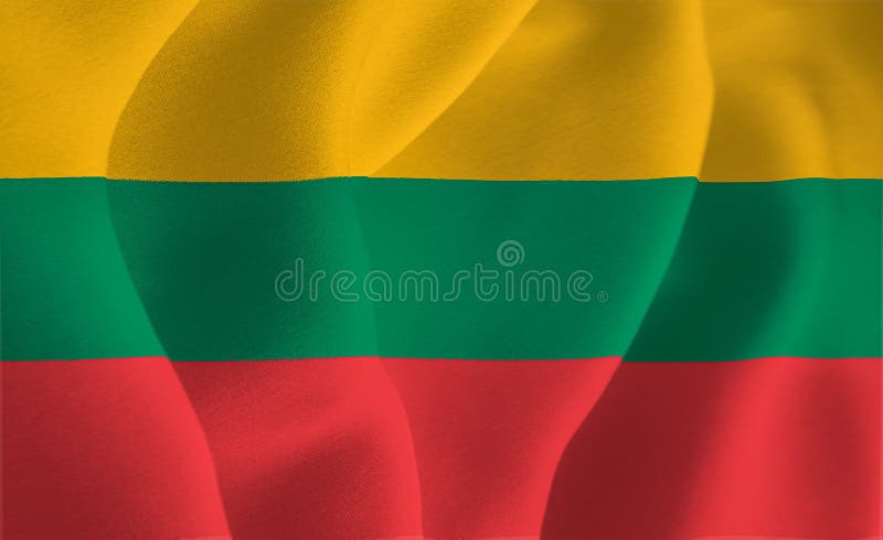 Lithuania flag design 3 stock illustration. Illustration of lithuania ...