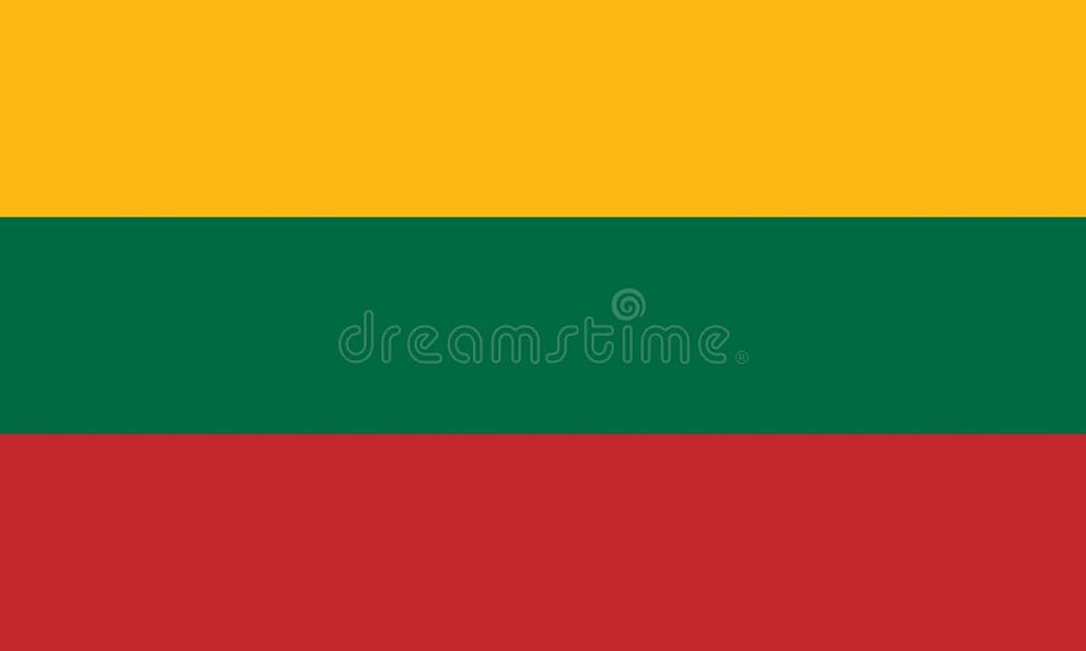 Lithuania Flag Illustration. Banner Stock Illustration - Illustration ...