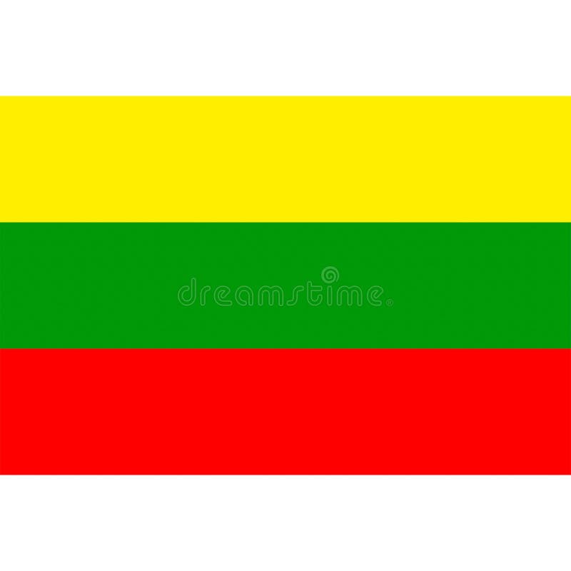 Lithuania Flag Vector Isolated Stock Vector - Illustration of stars ...