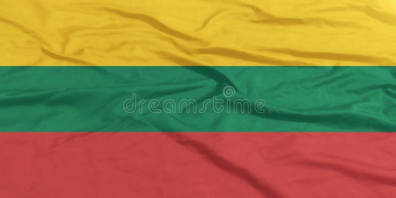 Lithuania Flag Waving Close Up Stock Image - Image of symbolic, design ...