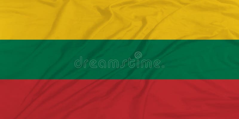 Lithuania Flag Waving Close Up Stock Image - Image of design, nation ...