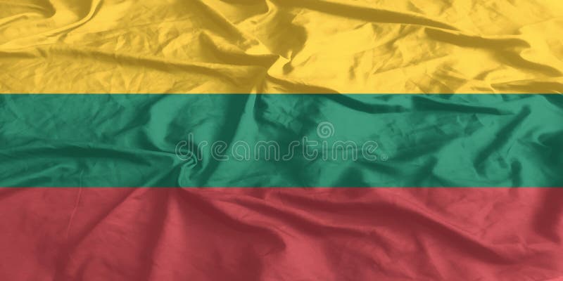 Lithuania Flag Waving Close Up Stock Photo - Image of waving, fabric ...