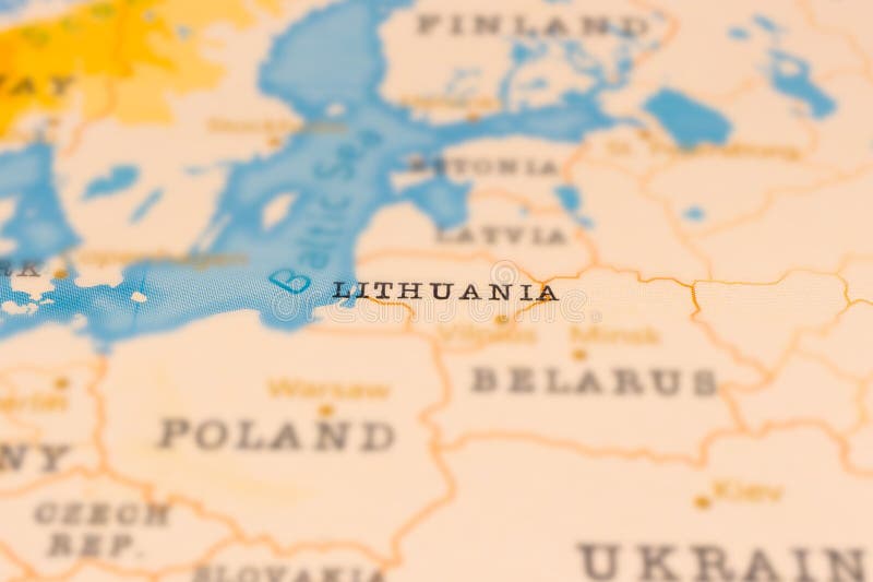 lithuania on a world map