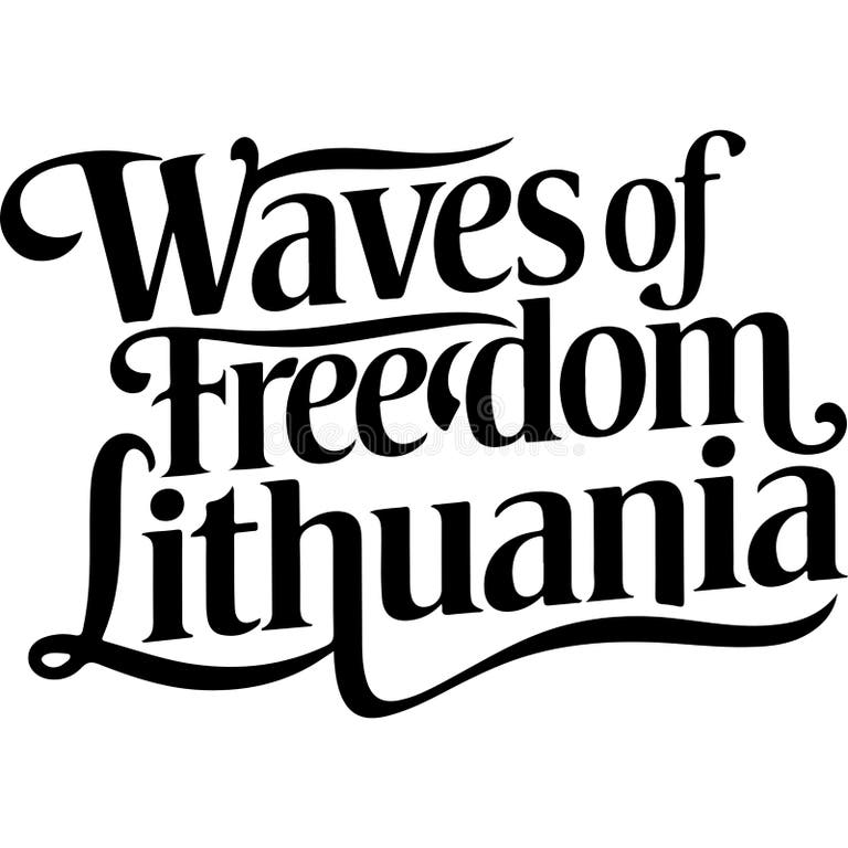 Lithuania Freedom Waves Graphic Design Stock Vector - Illustration of ...