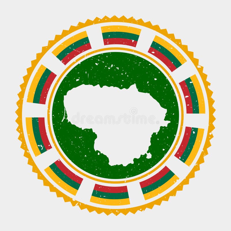 Lithuania grunge stamp. stock vector. Illustration of nationality ...