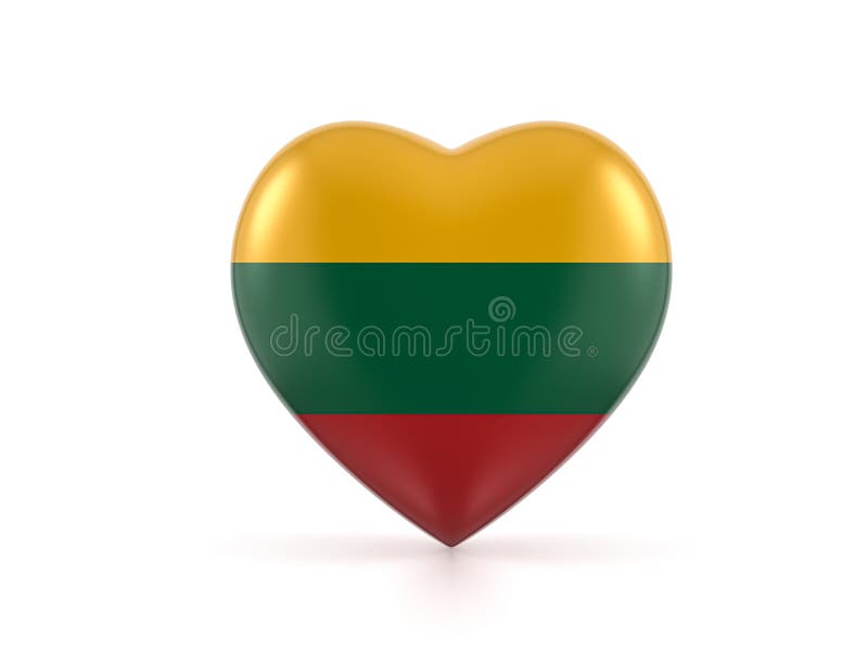 Lithuania Heart Flag Stock Illustrations – 432 Lithuania Heart Flag ...