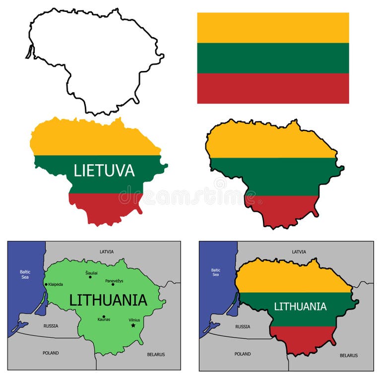 Lithuania Outline Stock Illustrations – 2,212 Lithuania Outline Stock ...