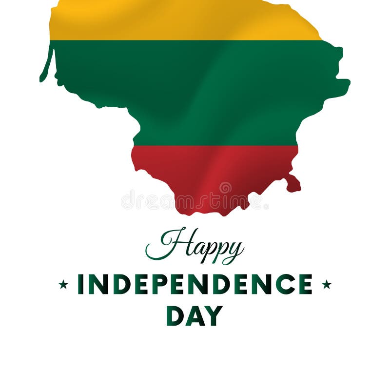 Lithuania Independence Day. Lithuania Map. Vector Illustration. Stock ...
