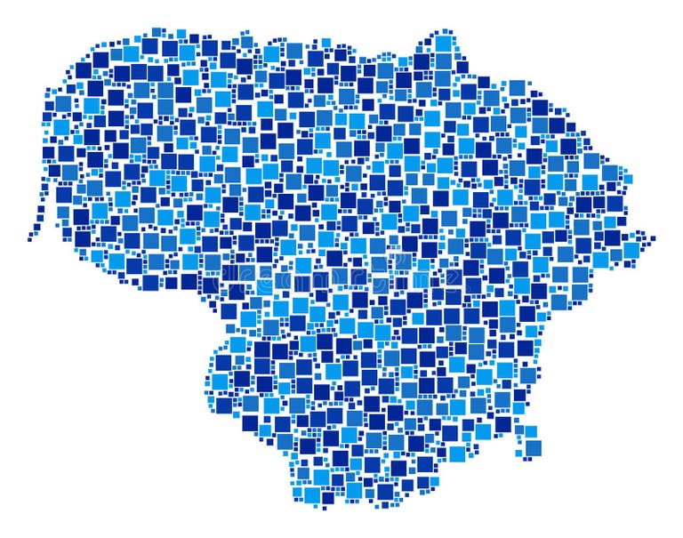 Lithuania Map Mosaic Stock Illustrations – 260 Lithuania Map Mosaic ...