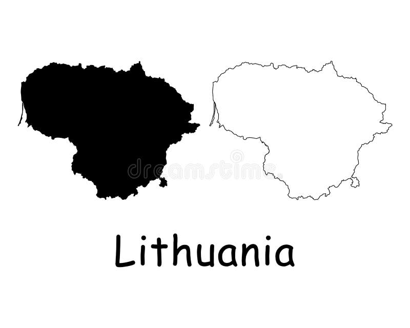 Lithuania Outline Stock Illustrations – 1,580 Lithuania Outline Stock ...