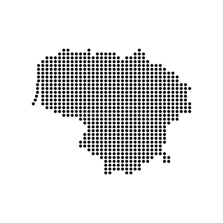 Lithuania Map Icon stock vector. Illustration of geographic - 346714264