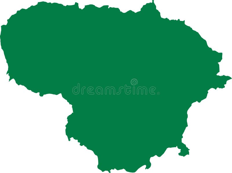 Contour map of Lithuania stock vector. Illustration of lithuania - 4970477