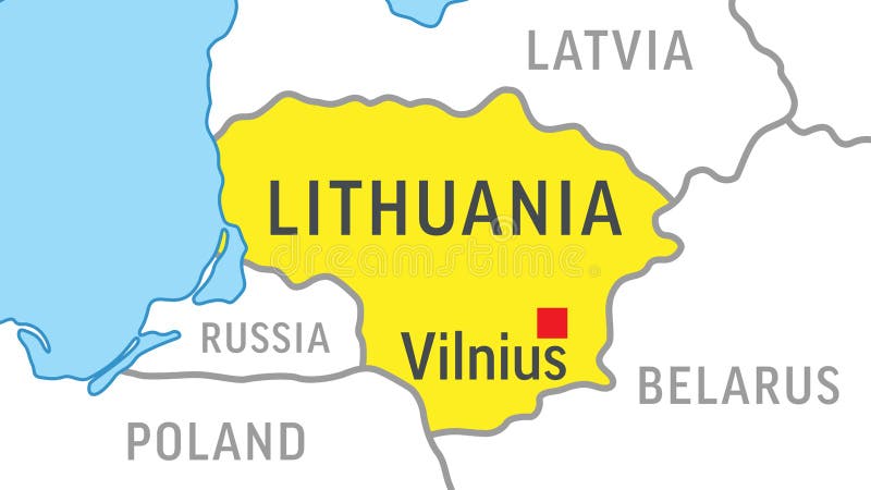 lithuania world map
