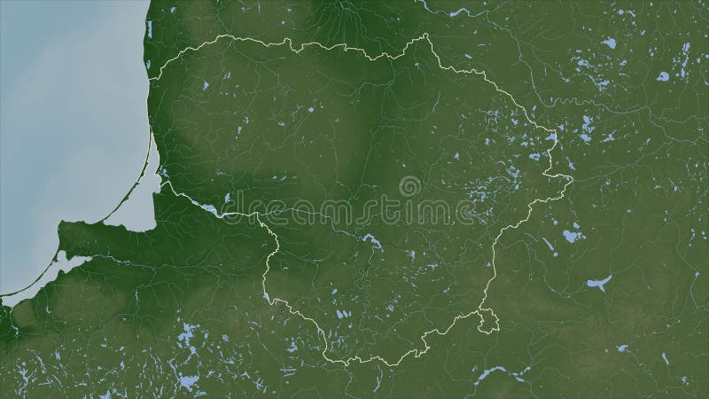 Lithuania outlined. Pale stock illustration. Illustration of zoom ...