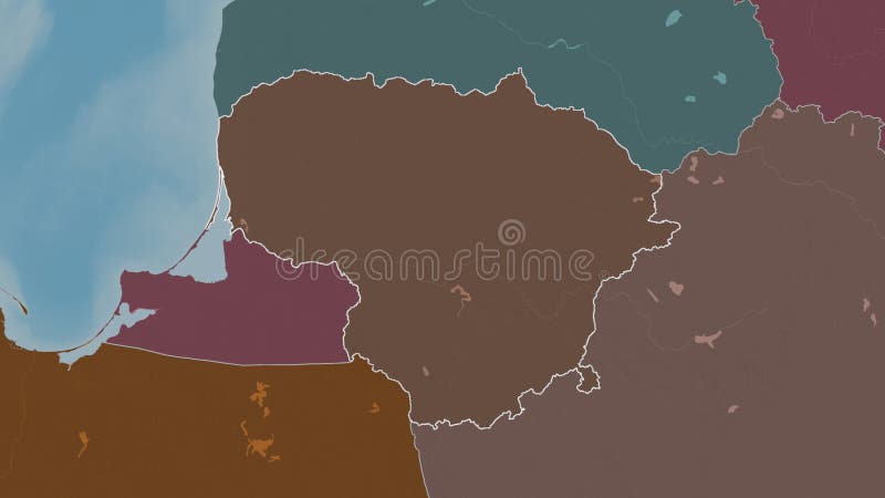 Lithuania - Overview. Administrative Stock Illustration - Illustration ...