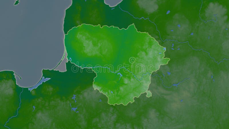 Lithuania - Physical. Composition Stock Illustration - Illustration of ...