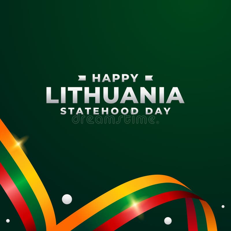 Lithuania Statehood Day Design Illustration Collection Stock ...