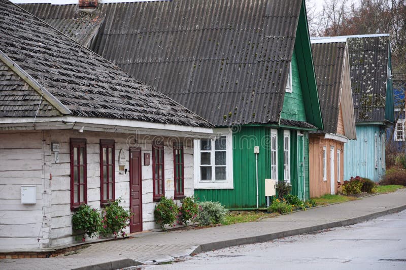 Lithuania Trakai. the Old Rural Buildings. Editorial Photo - Image of ...