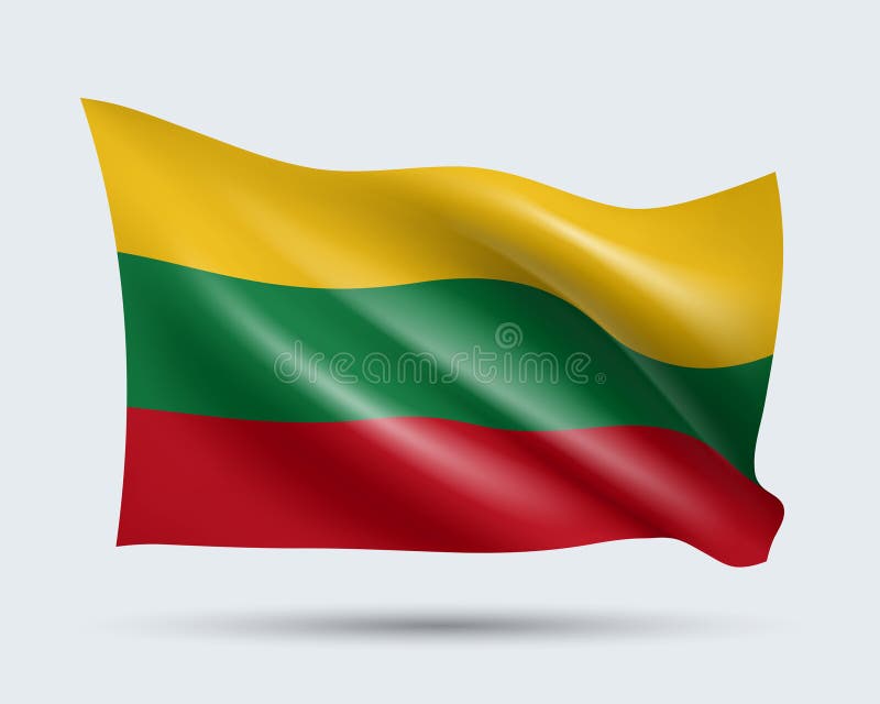 Lithuania vector flag stock vector. Illustration of flag - 313421909