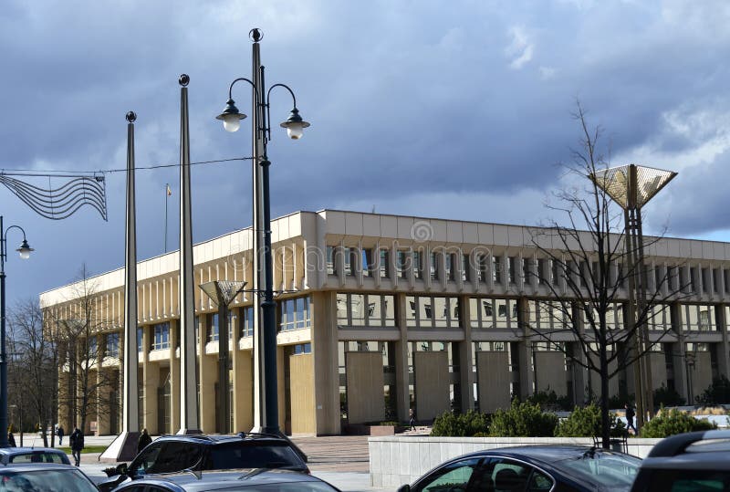 Lithuanian Parliament Seimas in Vilnius, Lithuania Editorial Photo ...