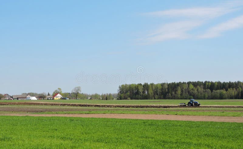 Lithuanian Spring Landscape Stock Photo - Image of lithuanian ...