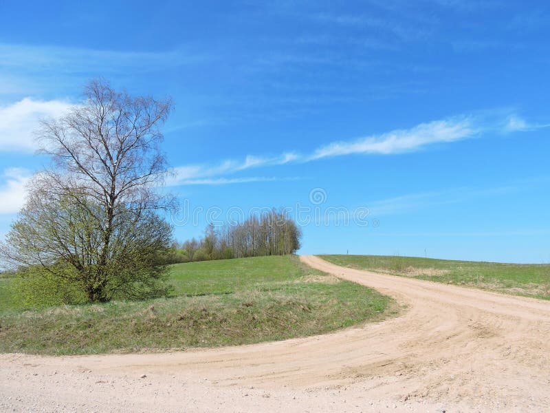 Lithuanian Spring Landscape Stock Image - Image of europe, landscape ...