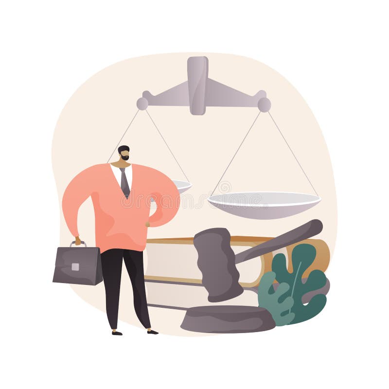 Litigation Support Abstract Concept Vector Illustration. Stock ...