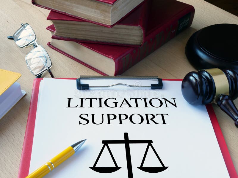 Litigation Support is Shown As Legal Concept Stock Photo - Image of ...