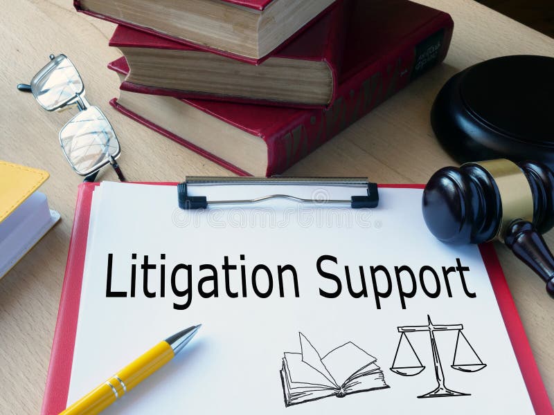 Litigation Support is Shown on the Photo Using the Text Stock Photo ...
