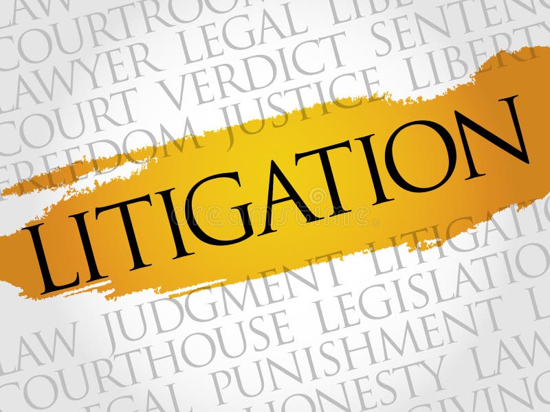 Litigation word cloud stock vector. Illustration of cloud - 162310016