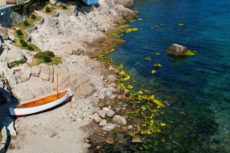 Summer Beach. Deep Blue Sea Stock Image - Image of briny, cyprus: 14638779