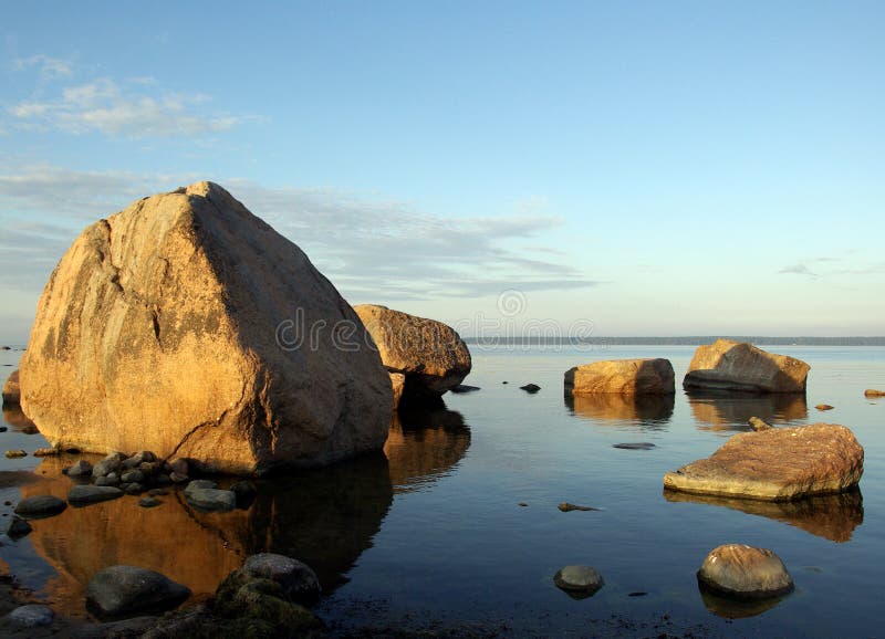 Litorale Del Mar Baltico In Estonia. Immagine Stock - Immagine di mare ...