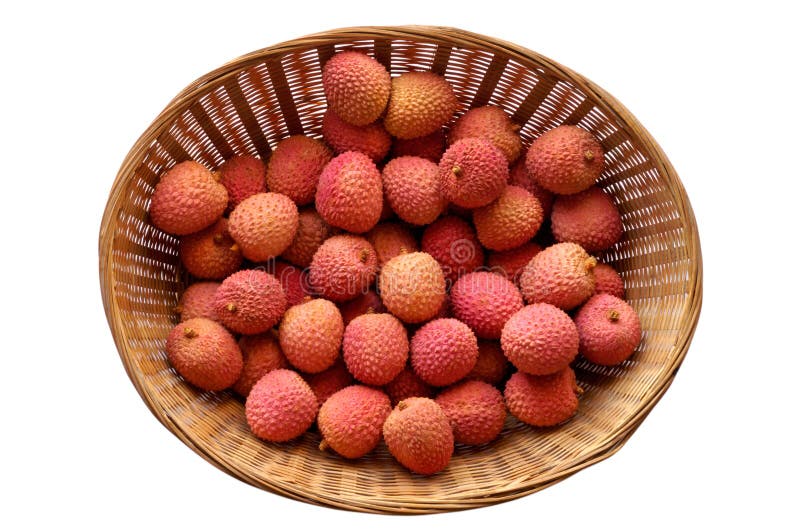 Litschi Lichee Lychee - Litschi Stockbild - Bild von litschi, getrennt ...