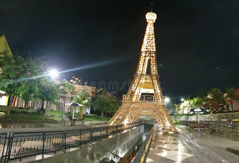 Littel Eiffel at Madiun East Java Stock Photo - Image of java, madiun ...