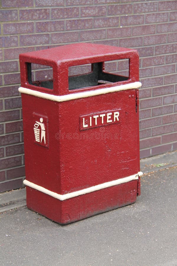 Litter Bin. stock photo. Image of hygienic, metal, outdoor - 78060600