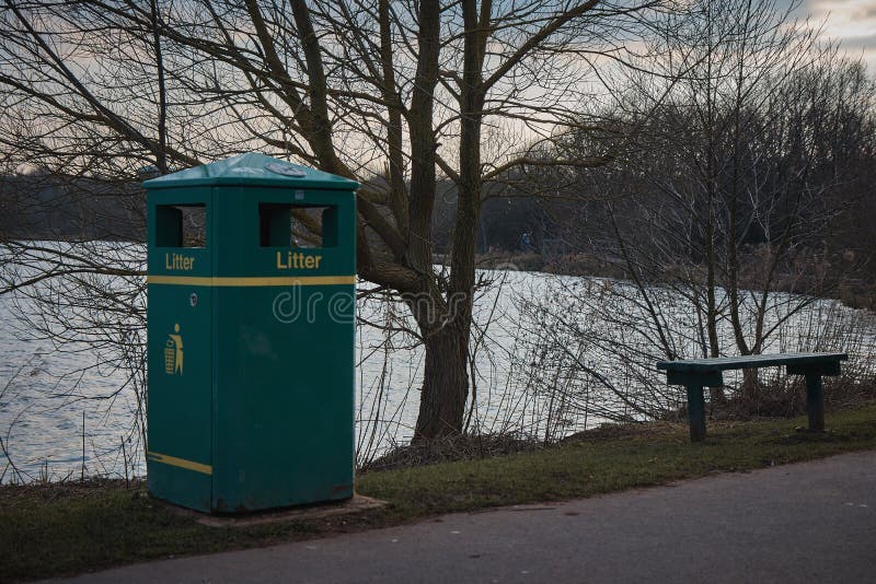 Litter Bin Public Park Around Stock Photos - Free & Royalty-Free Stock ...