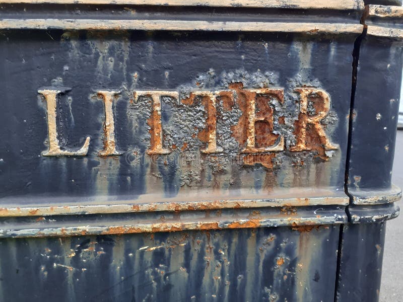 Litter Bin Rustic Lettering Stock Photos - Free & Royalty-Free Stock ...