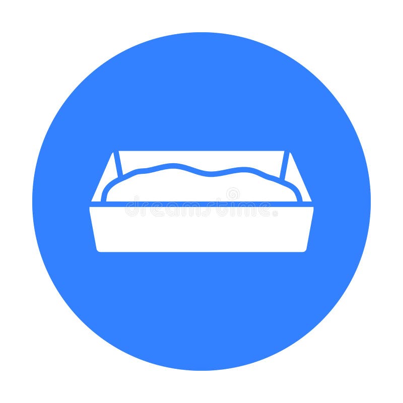 Litter Box Icon of Vector Illustration for Web and Mobile Stock Vector ...