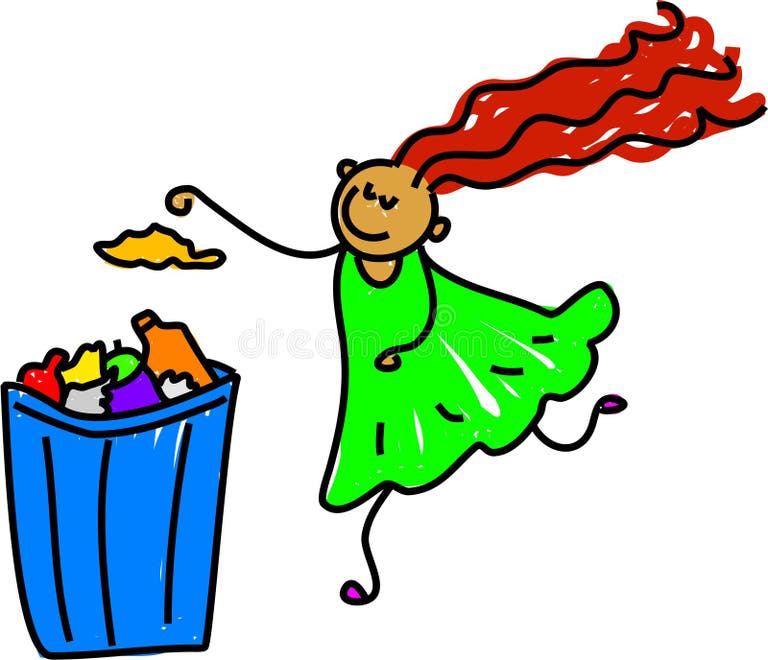 Litter girl stock vector. Illustration of child, litter - 2176843
