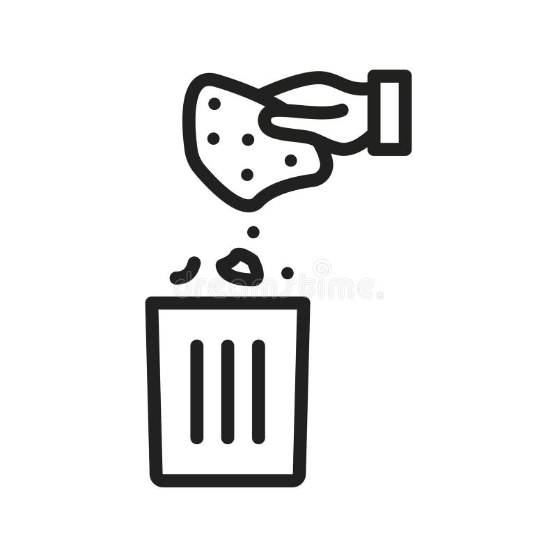 Litter icon vector image. stock vector. Illustration of littering ...