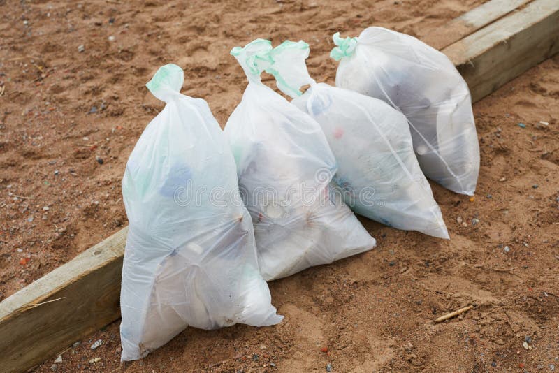 Litter in sacks stock image. Image of group, natural - 117554311