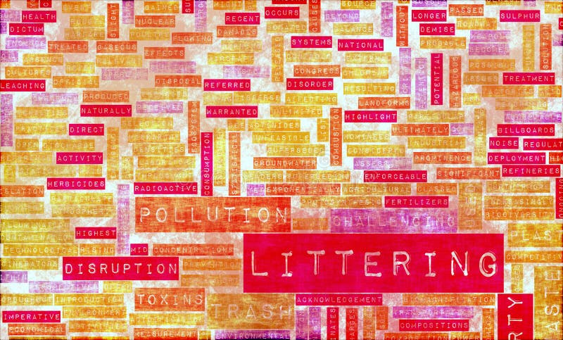 Littering stock illustration. Illustration of environmental - 19902458